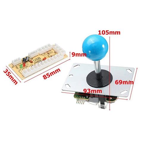 2 Player Diy Arcade Joystick Kit Led Arcade Diy Ki Grandado