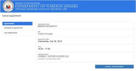 How To Reschedule Or Cancel Philippine Passport Appointment Online Philippine Ids