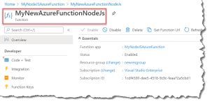 How To Create Node Js Azure Functions Azure Lessons