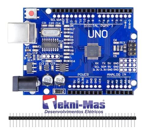 Kit Uno R3 Ch340g Atmega328p Cabo Usb Compatível Rardúino à Venda Em