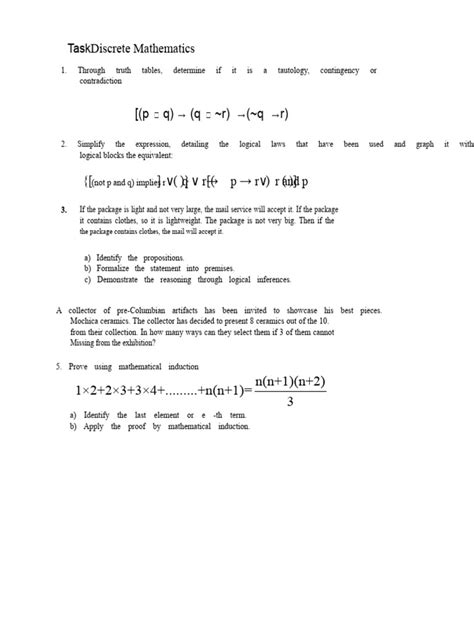 Discrete Mathematics Assignment Pdf