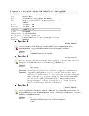 Chapter 42 Introduction To The Cardiovascular System Docx Chapter 42