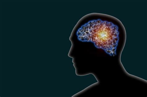 어두운 녹색 배경에 머리에 인간의 뇌와 신경 또는 혈관 개념을 일러스트 개념에 대한 스톡 사진 및 기타 이미지 개념 개념과 주제 건강관리와 의술 Istock