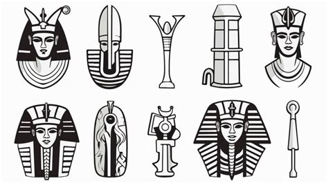 Premium Vector A Collection Of Illustrations Of The Ancient Architecture
