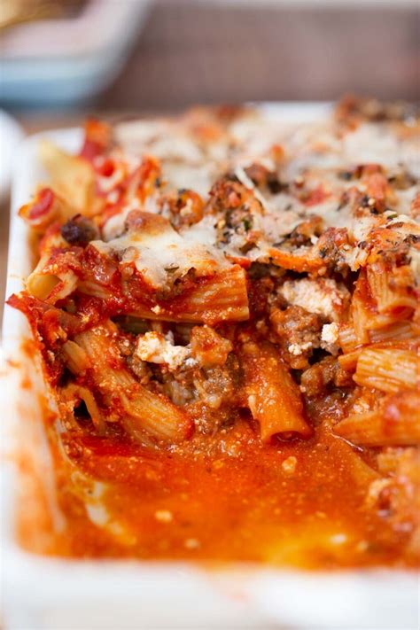 The ULTIMATE Baked Ziti Recipe 3 Cheese Dinner Then Dessert