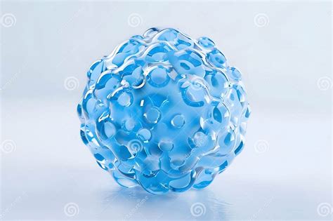 A Cluster Of Translucent Blue Orbs Filled With Smaller Orbs Floats Stock Illustration