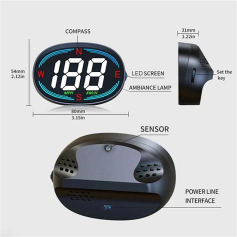 GPS Digital Speedometer Compass Go Car Shop