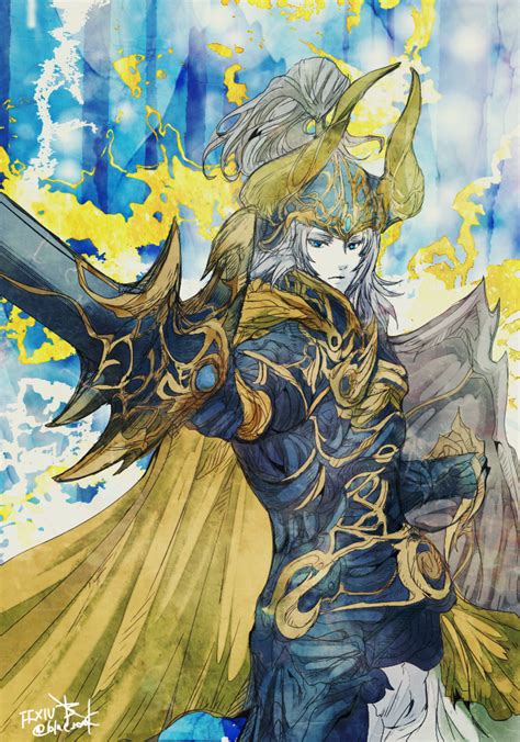 Warrior Of Light And Elidibus Final Fantasy And More Drawn By Ruka Blueplus Danbooru