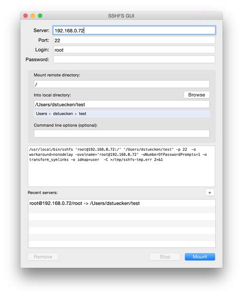 GitHub Dstuecken Sshfs Gui SSHFS GUI Wrapper For Mac OS X