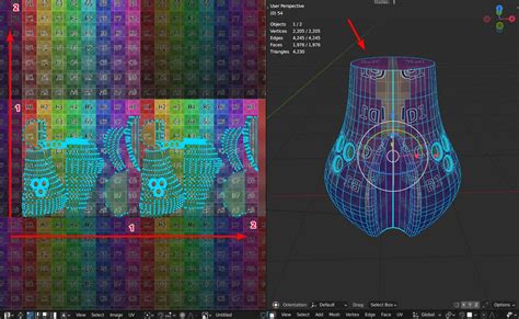 Modeling Building UVs Without Applying The Mirror Modifier Blender