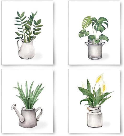 Amazon Com Double Devil S Sage Green Botanical Plant Wall Vintage