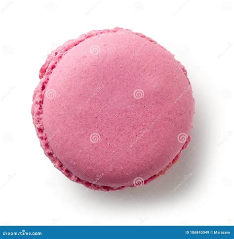 Pink Raspberry Macaroon Stock Image Image Of French 186845049