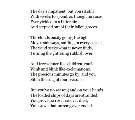 [poem] No Time No Time By Norman Maccaig R Poetry