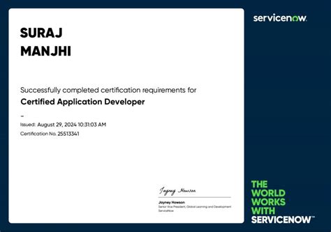 Suraj Manjhi On Linkedin Servicenow Cad Cad Certified Techjourney