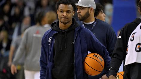 Bronny James Jokes He Could Be A Quarterback As He Watches Uscs