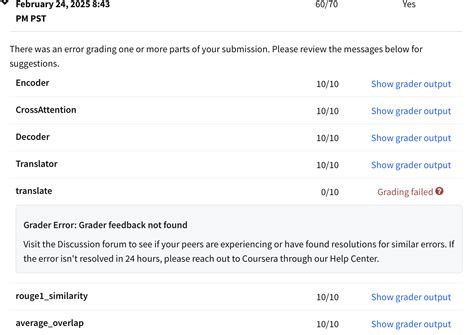 C4w1 Assignment Neural Machine Translation Grading Error Nlp With