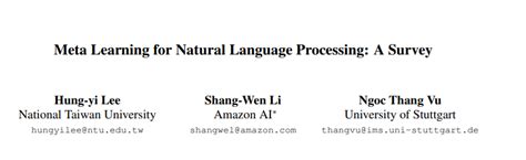 NLP如何用元学习李宏毅老师NAACL2022最新元学习自然语言处理综述论文阐述最新研究进展 智源社区