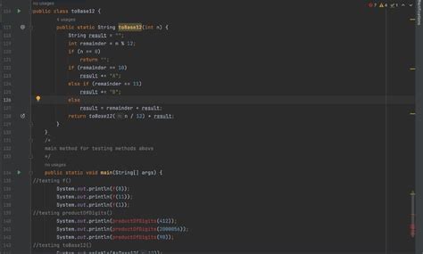 Solved Complete The RECURSIVE Method ToBase12 Below Chegg