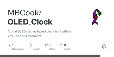Github Mbcook Oled Clock A Dual Oled Display Based Clock Built With An Arduino And Chronodot