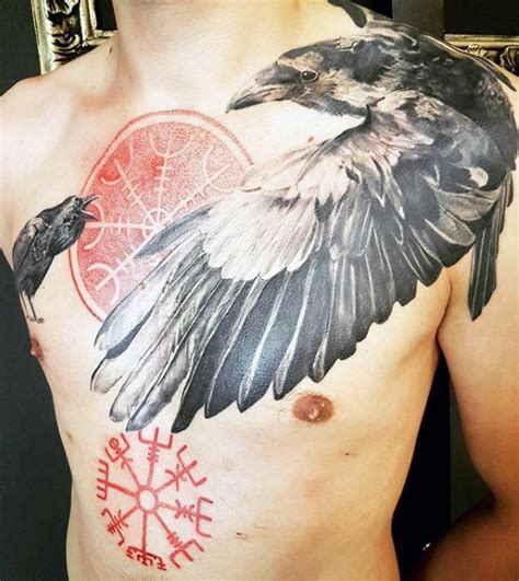 75 tatuagens da bússola viking Vegvísir e os seus significados