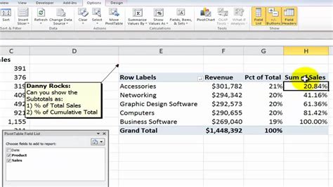 Pivot Table Show Value As Percentage Of Row Total