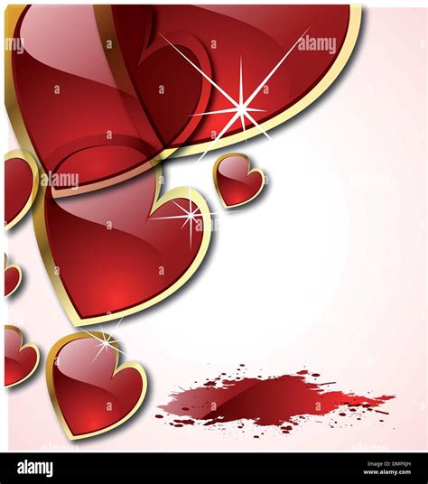 The Vector Abstract Hearts Background Eps 10 Stock Vector Image Art