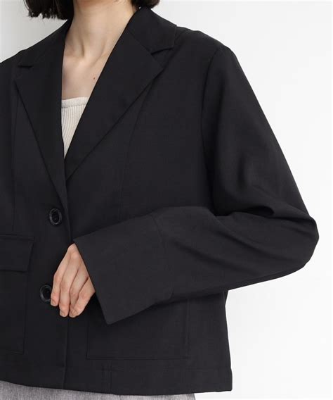 【軽い/洗える/セットアップ可】フラップポケットショートジャケット（テーラードジャケット） | THE SHOP TK(Women)（ザシ ...