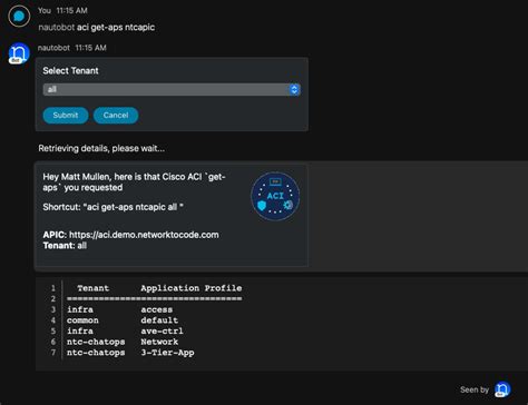 Nautobot Chatops For Cisco Aci Network To Code
