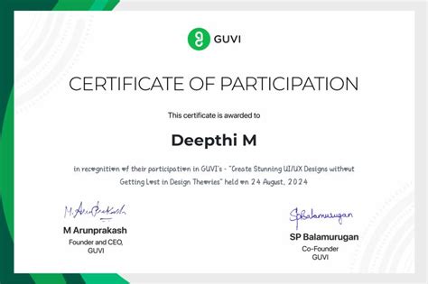 Deepthi M On Linkedin Guvicertified Uidesign Uxdesign