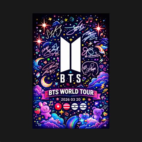 Bts World Tour 2026 Doodle Bts World Tour 2026 T Shirt Teepublic