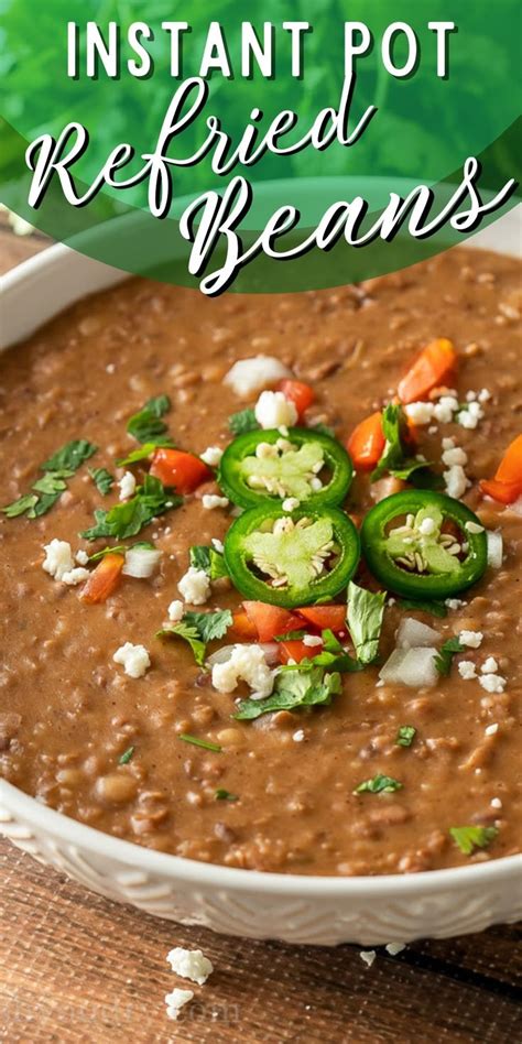 Instant Pot Refried Beans Recipe Recipe In 2024 Refried Beans