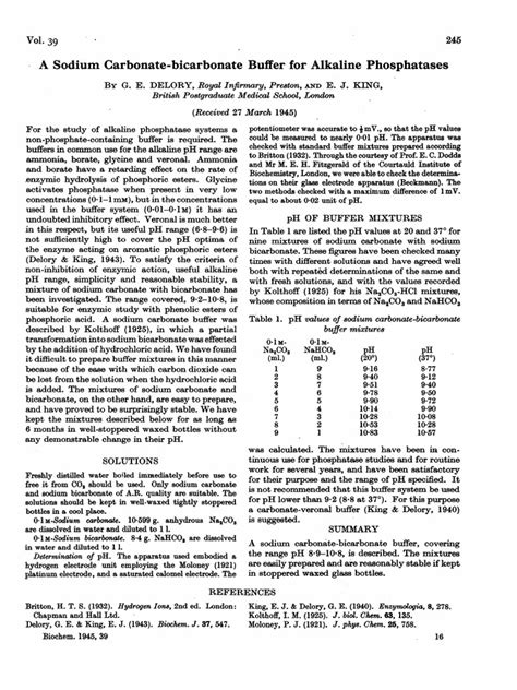 Sodium Carbonate Buffer Pdf Buffer Solution Sodium Carbonate