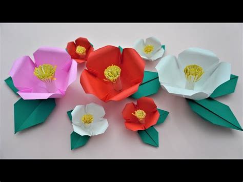 Origami Camellia Flower Tutorial Remake Niceno