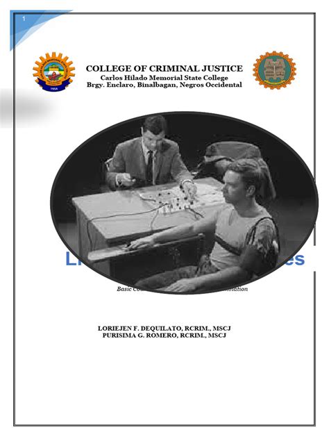 Module In Polygraphy Lie Detection Pdf