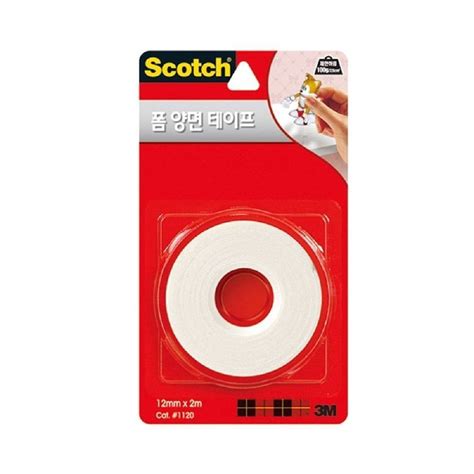 3m 스카치 폼양면테이프 1120 12mmx2m 1박스24개 홈플러스 택배배송