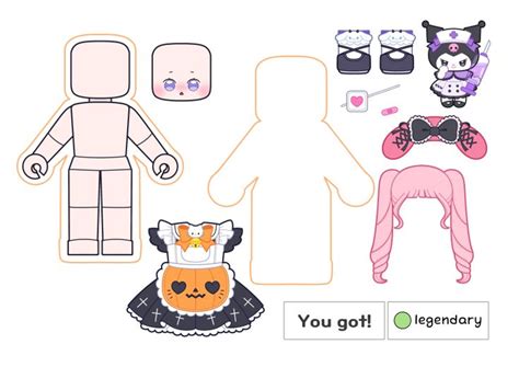 Paper Diy 🎃로블록스x산리오 할로윈 블라인드백 🎃 무료도안 무료배포 네이버 블로그 Giocattoli Di