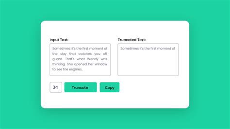 Truncate Text App Javascript Coding Artist