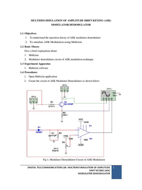 Ask Multisim Simulation Pdf Modulation Amplitude
