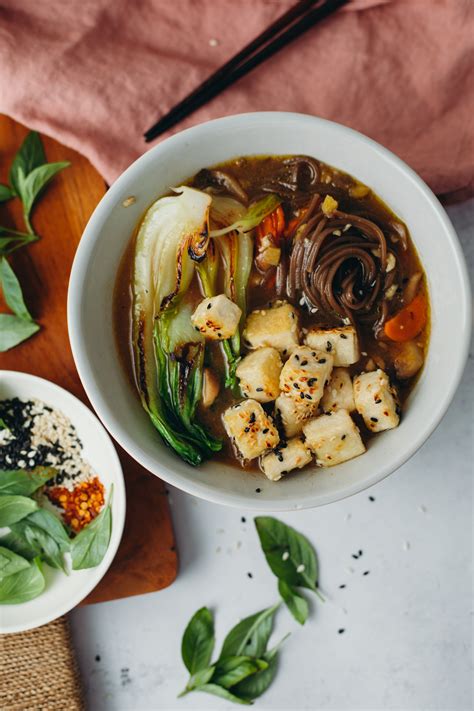 30 Minute Miso Soup With Noodles And Crispy Tofu