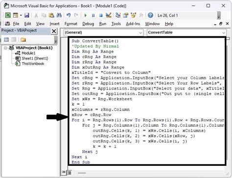Excel 如何将矩阵式表格转换为三栏式表格 极客教程
