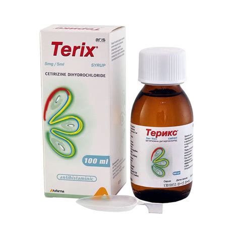 Terix ტერიქსი 5მგ 5მლ 100მლ სიროფი