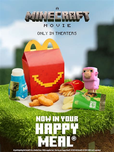Jouets Minecraft De Mcdonald S 4 McDONALD S HAPPY MEAL SK3 MIRAMAX
