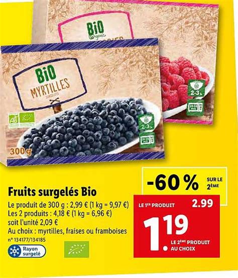 Promo Fruits Surgeles Bio Chez Lidl Icatalogue Fr
