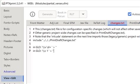 Verse Number Showing Up In Title Of Glossary Issue Sillsdev