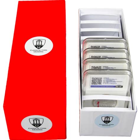 Classical Coin Grading Scatola Porta Slab Colore Rosso