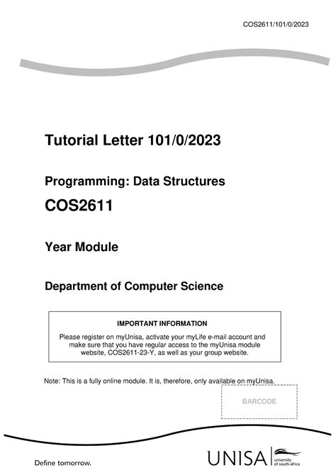 B Assignments Cos Tutorial Letter Programming Data Structures