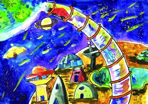 未来的博物馆儿童画 未来儿童画 第10页 大山谷图库