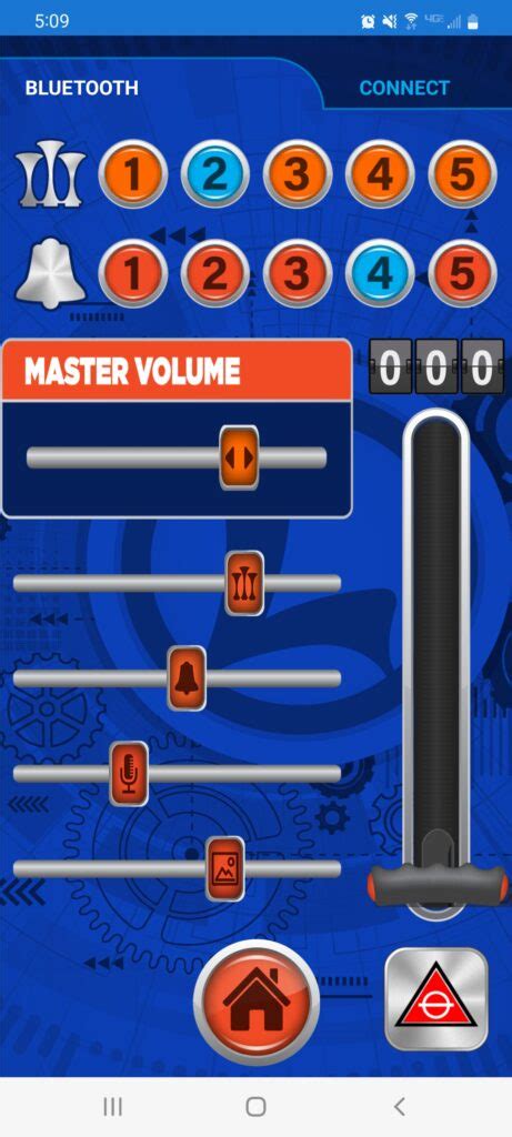 Sound Settings Menu Lionel Power Control