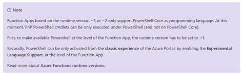 powershell can t switch to azure function classic experience stack
