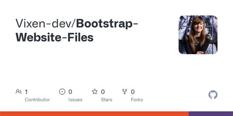 GitHub Vixen Dev Bootstrap Website Files